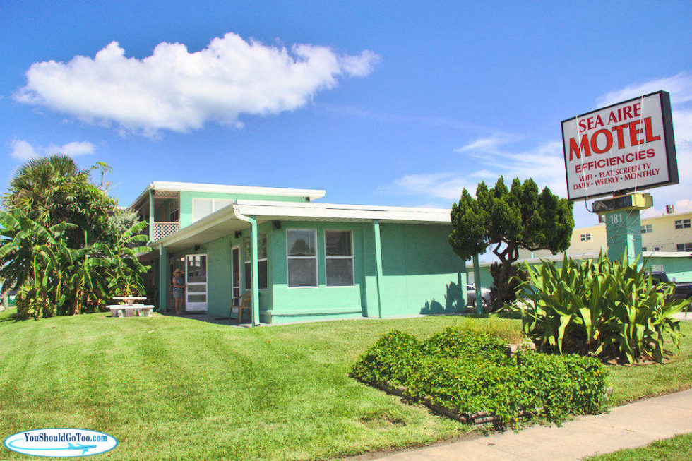 Sea Aire Motel • Cocoa Beach Florida • Oceanfront View